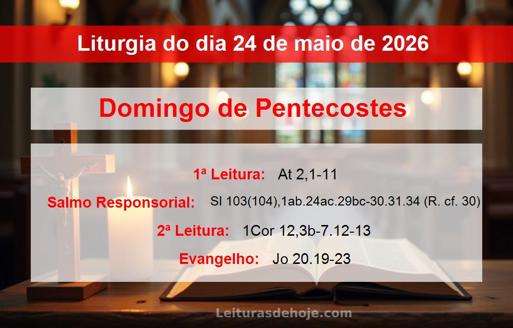 Liturgia do dia 24 de maio de 2026